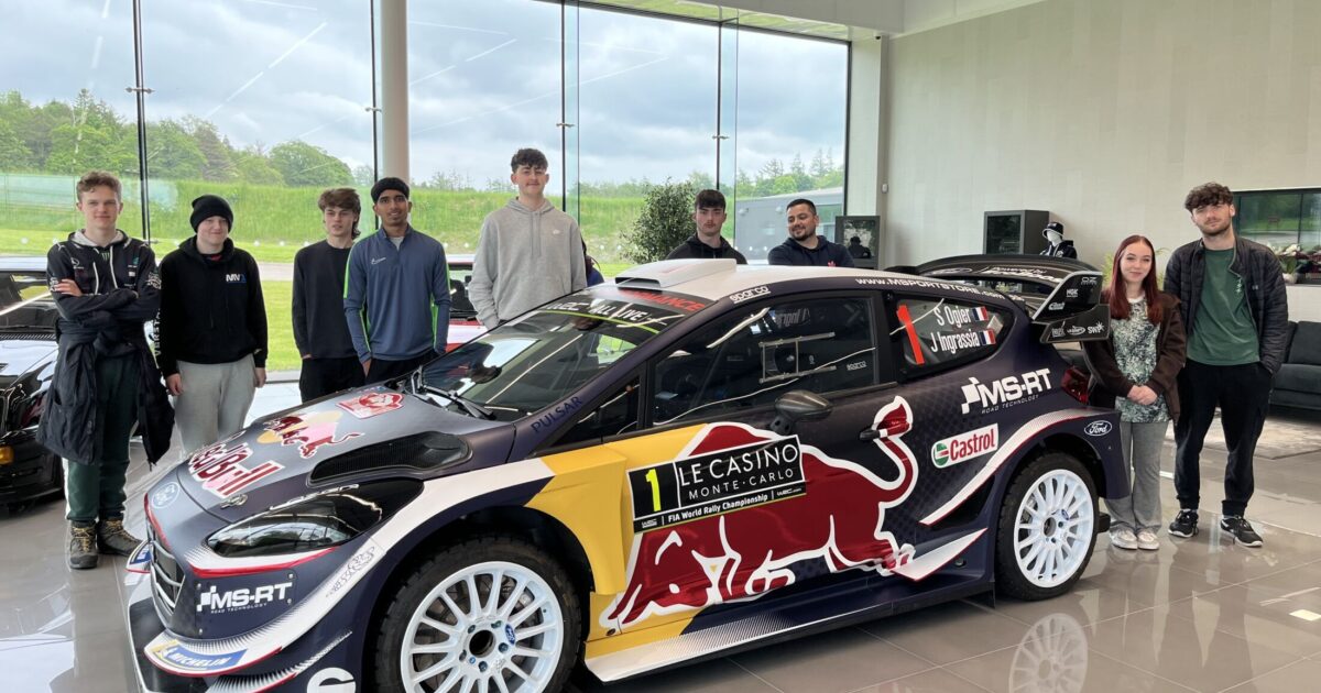 Motorsport students visit World Rally… | Grŵp Llandrillo Menai