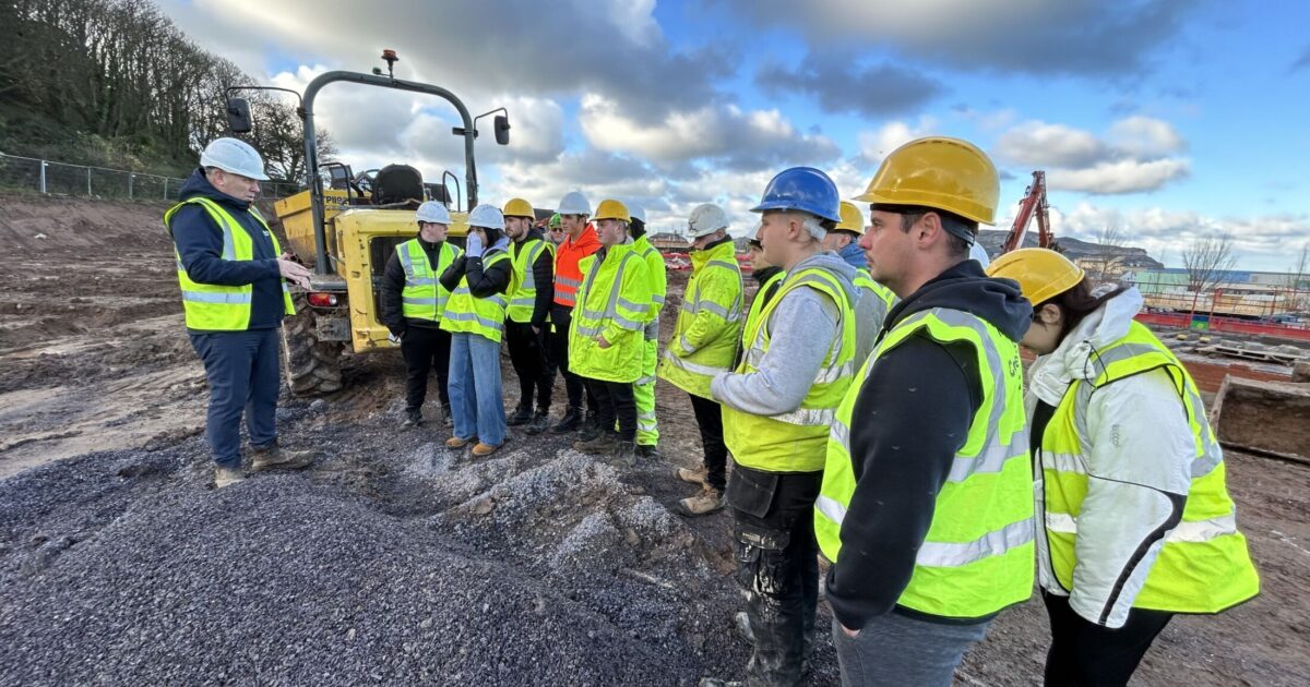 Construction students visit Parc Bodafon | Grŵp Llandrillo Menai