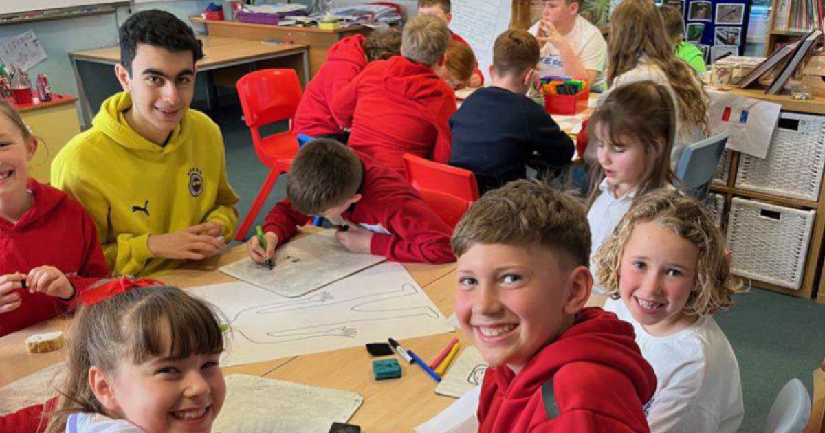 A-level French students help children develop… | Grŵp Llandrillo Menai