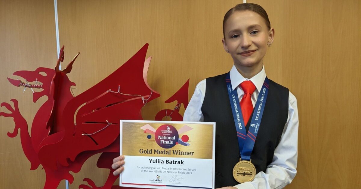 Yuliia targeting WorldSkills 2026 in Shanghai | Grŵp Llandrillo Menai